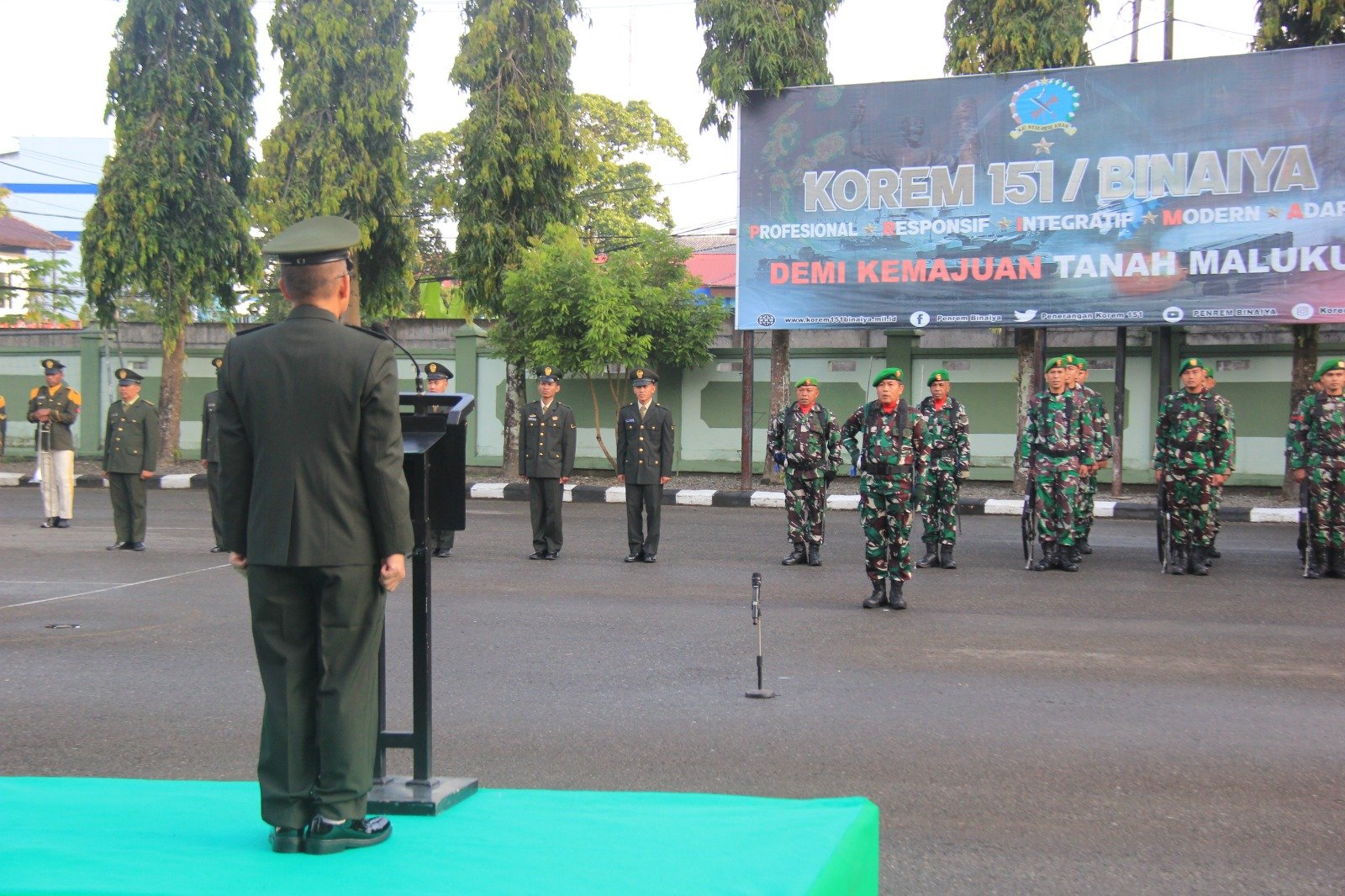 Gelorakan Bela Negara Untuk Indonesia Maju" Korem 151/Binaiya Gelar ...